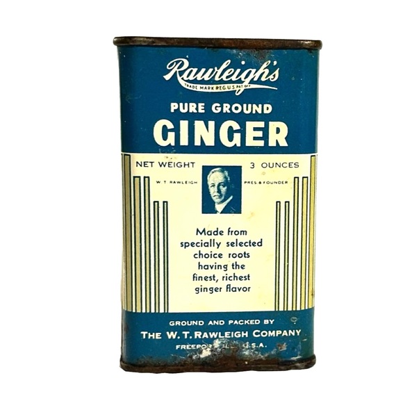 Kitchen | Antique Spice Tin Rawleighs Pure Ground Ginger Perfect In A ...